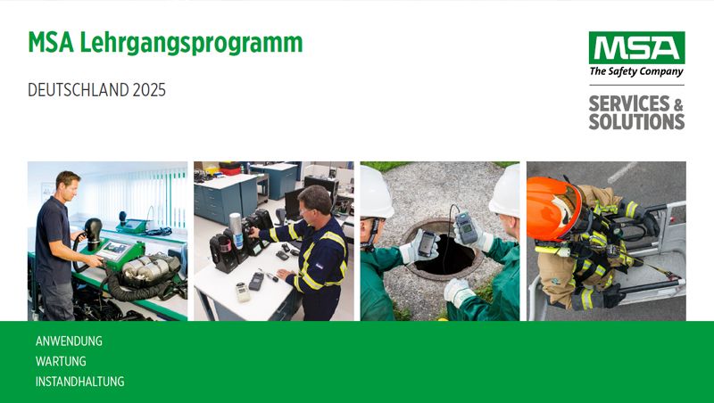 MSA Lehrgangsprogramm | 2025 - Weinhold Feuerwehrbedarf GmbH